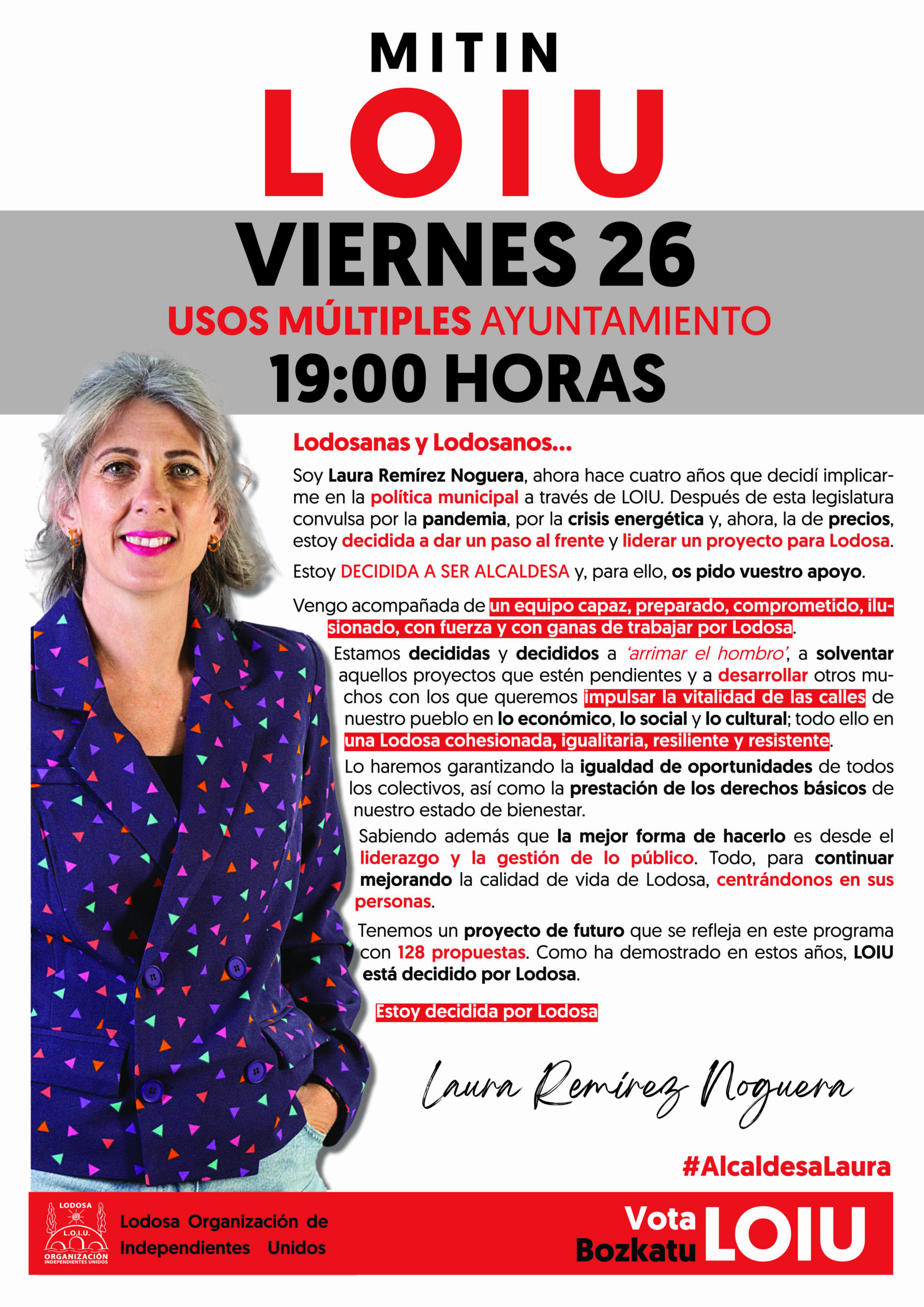 Lodosanas y Lodosanos… [carta de nuestra candidata] – L.O.I.U.